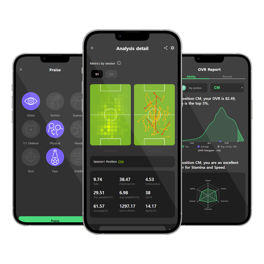 SOCCERBEE LITE 2 SET (GPS tracker + VEST) – soccerbee japan official store